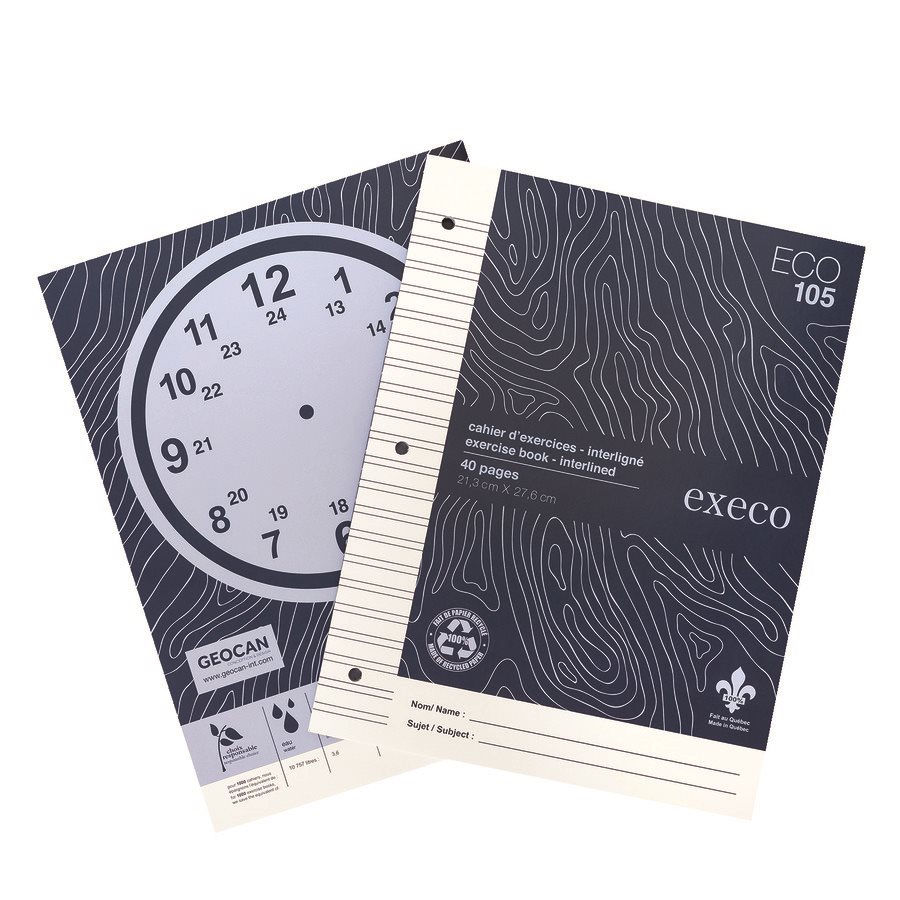 GeoEco Exercise Book Interlined, dotted, assorted colours.