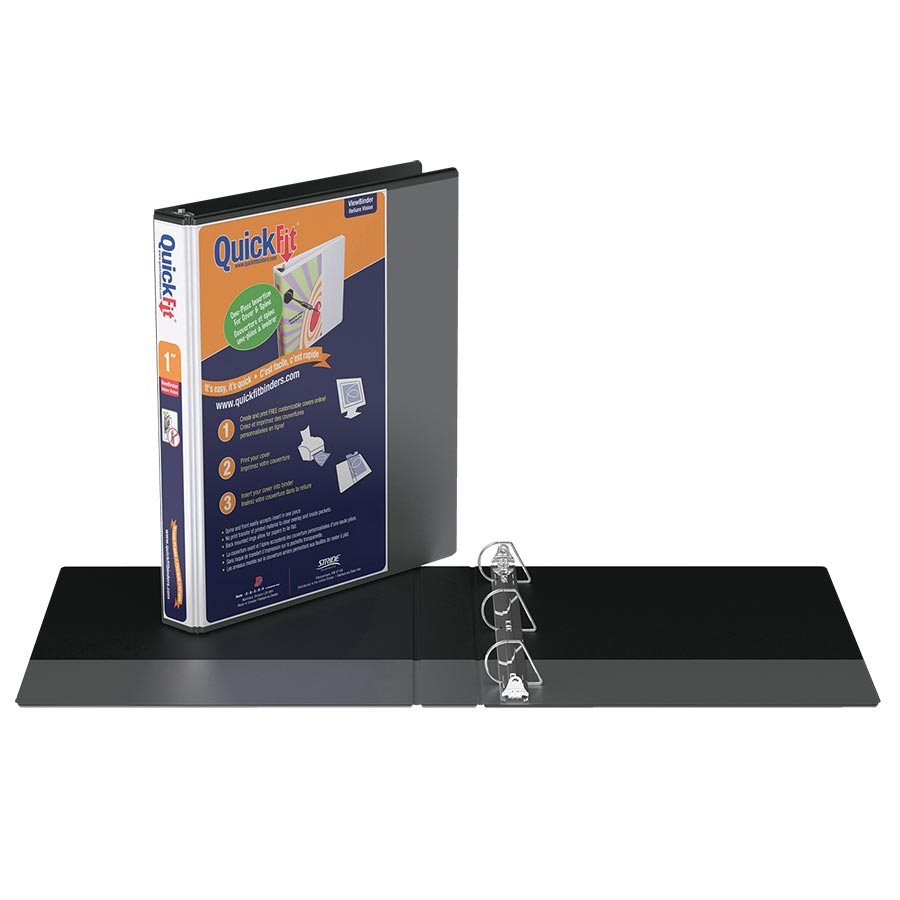 QuickFit® Presentation Binder 1-1 / 2 in. black