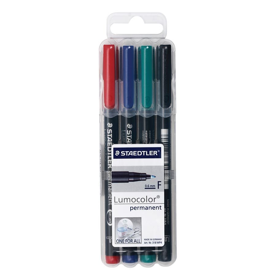 Marqueur permanent Lumocolor® Pointe Fine. 0,6 mm noir