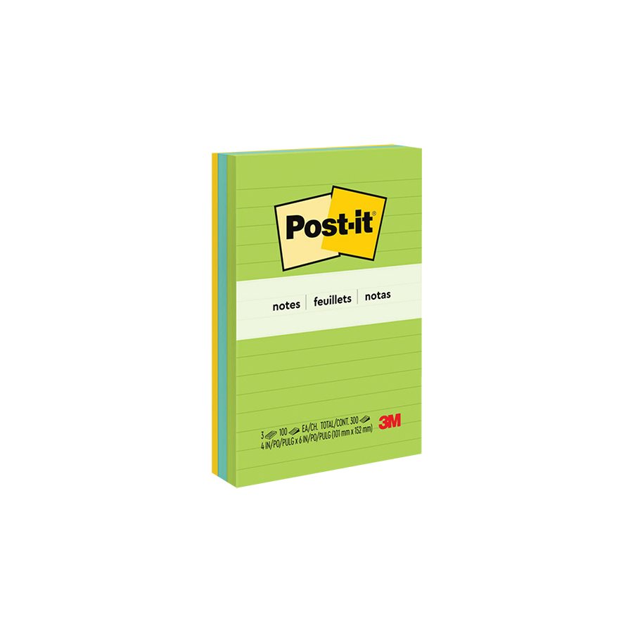 Feuillets originaux Post-it® - collection paradis floral 1-1 / 2 x 2 po ...