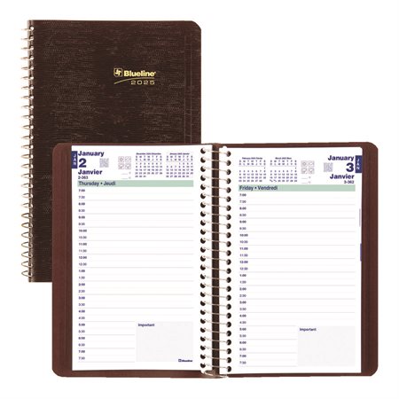 Daily Diary (2026) Soft cover, Bilingual blue