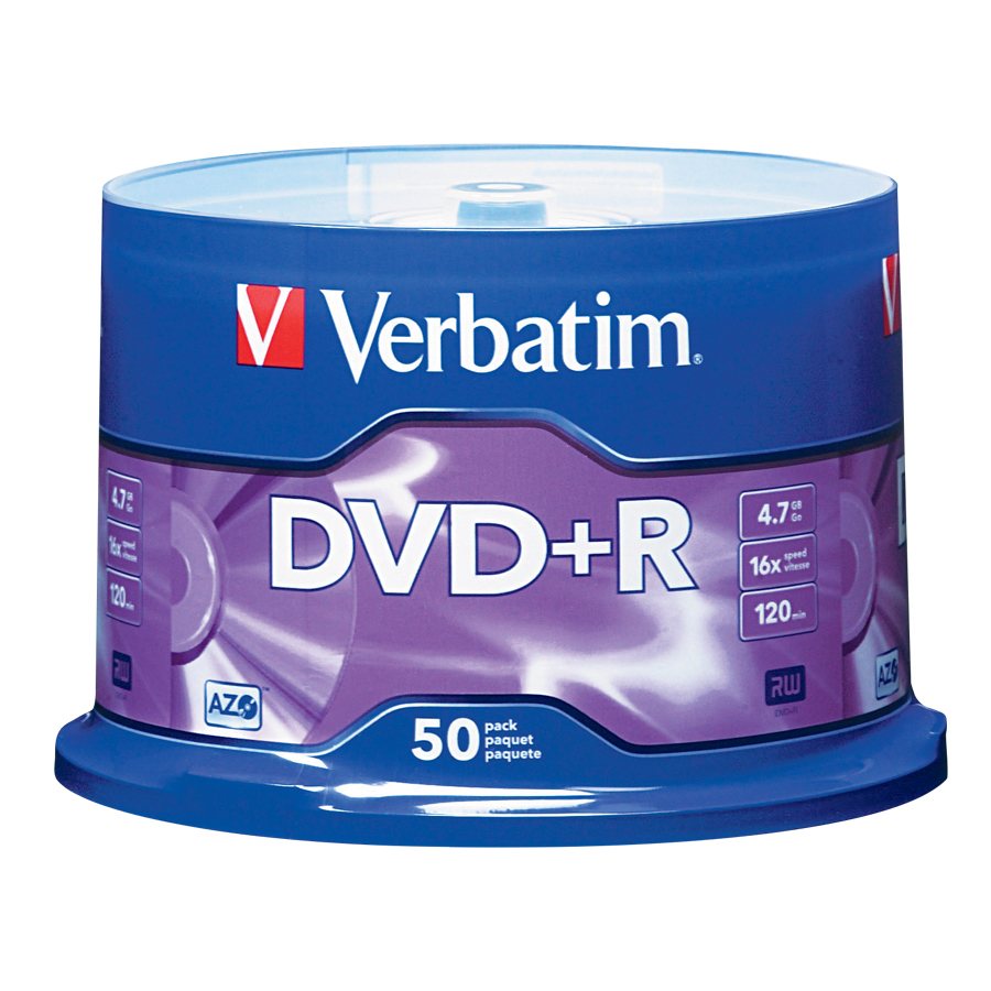 16x Writable DVD+R Disk Package of 100