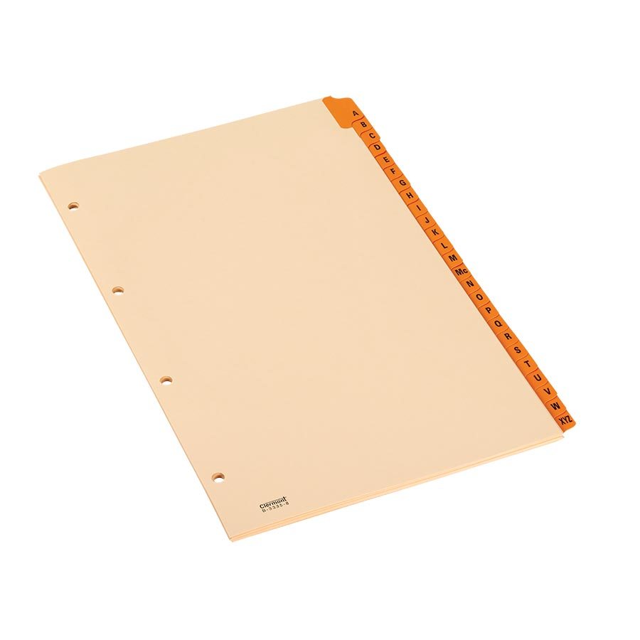 Intercalaires en bristol chamois Format lettre, 3 trous, 8-1 / 2 x 11 ...