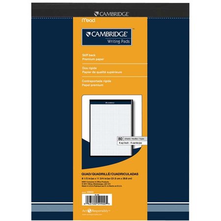 Cambridge® Office Pad Letter. Ruled 5 / 16”. 70 sheets.8-1 / 2"x11--3 / ...