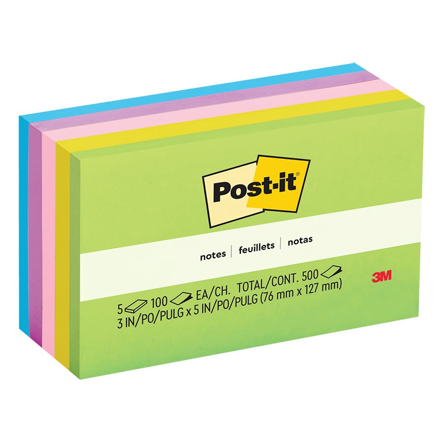Feuillets originaux Post-it® - collection paradis floral 3 x 3 po bloc ...