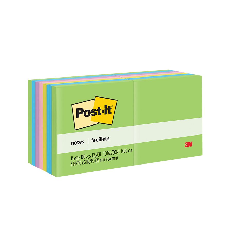 Feuillets originaux Post-it® - collection paradis floral 1-1 / 2 x 2 po ...
