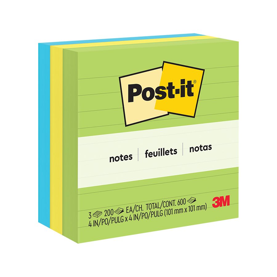 Feuillets originaux Post-it® - collection paradis floral 1-1 / 2 x 2 po ...