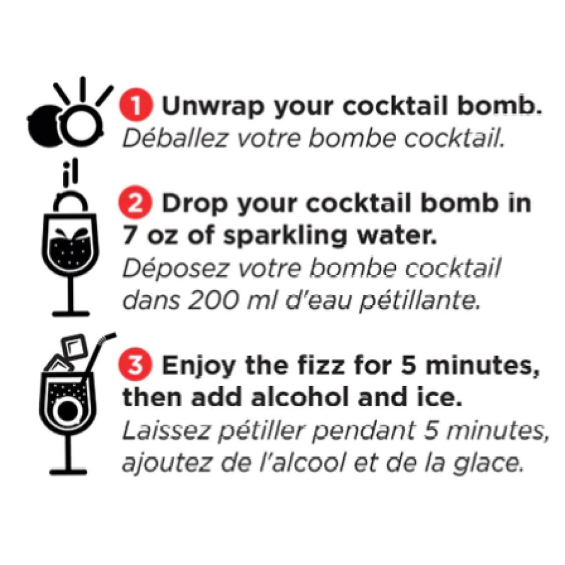 Bombes à cocktail - pack variété